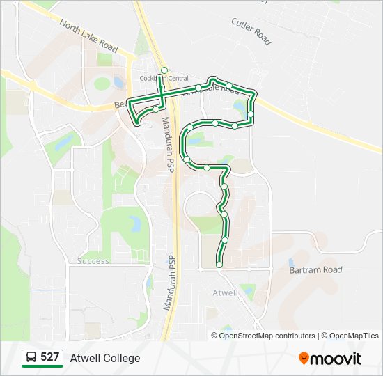 527 Route: Schedules, Stops & Maps - Atwell College (Updated)