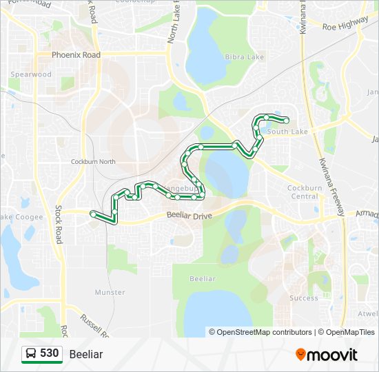 530 Route: Schedules, Stops & Maps - Beeliar (Updated)