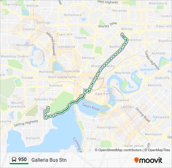 950 Route: Schedules, Stops & Maps - Galleria Bus Stn (Updated)