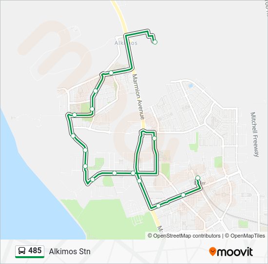 485 Route: Schedules, Stops & Maps - Alkimos Stn (Updated)