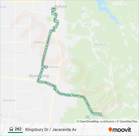 262 Route: Schedules, Stops & Maps - Kingsbury Dr / Jacaranda Av (Updated)
