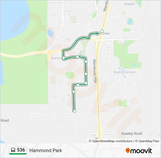 536 Route: Schedules, Stops & Maps - Hammond Park (Updated)