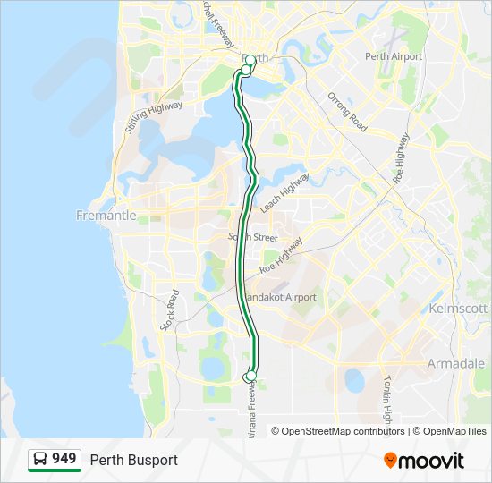 949 Route: Schedules, Stops & Maps - Perth Busport (Updated)