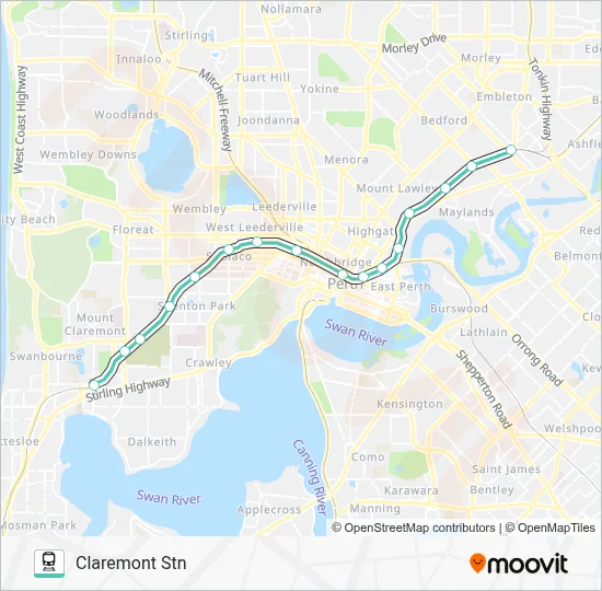 AIRPORT LINE Route: Schedules, Stops & Maps - Claremont Stn (Updated)