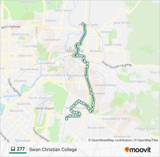 277 Route: Schedules, Stops & Maps - Swan Christian College (Updated)