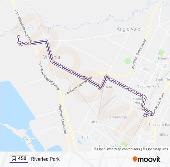 450 Route: Schedules, Stops & Maps - Riverlea Park (Updated)