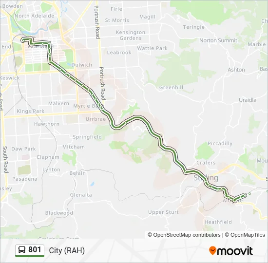 801 Route: Schedules, Stops & Maps - City (RAH) (Updated)