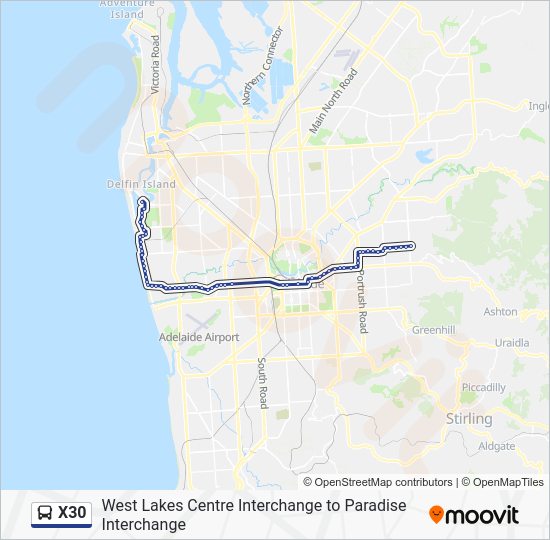 X30 Route: Schedules, Stops & Maps - Rostrevor (continues as 530 to ...