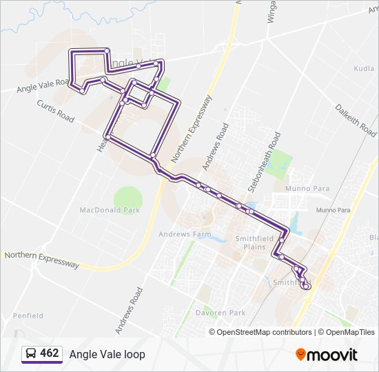 462 Route: Schedules, Stops & Maps - Angle Vale loop (Updated)