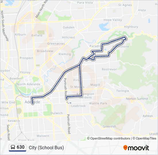 630 Route: Schedules, Stops & Maps - City (School Bus) (Updated)