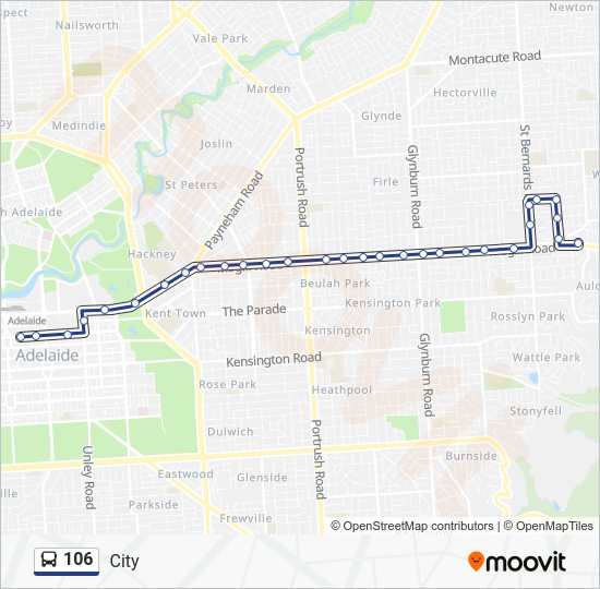 106 Route: Schedules, Stops & Maps - City (Updated)