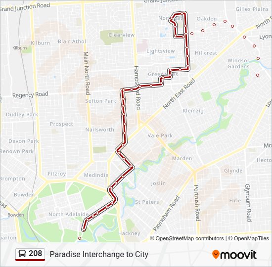 208 Route: Schedules, Stops & Maps - City (Updated)