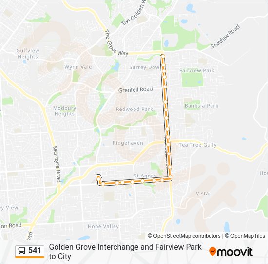 541 Route: Schedules, Stops & Maps - Tea Tree Plaza (Updated)