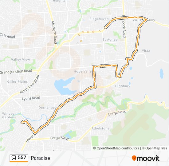 557 Route: Schedules, Stops & Maps - Paradise (Updated)