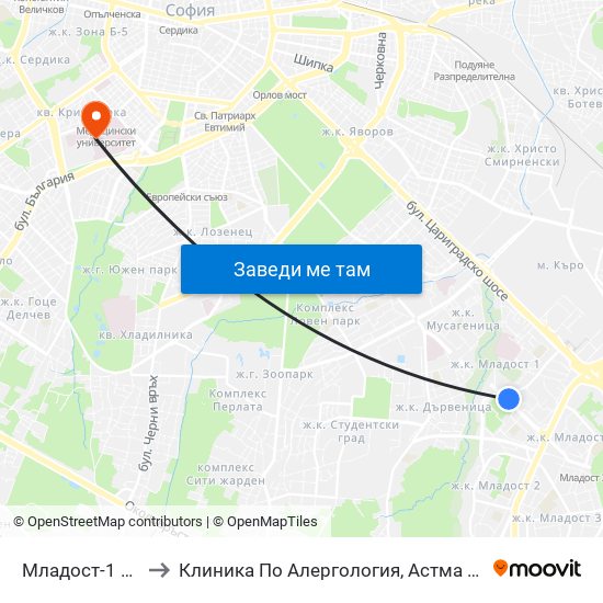 от Младост 1 / Mladost 1 до Клиника По Алергология, Астма И Клинична ...