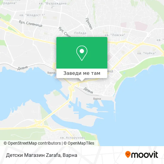 Как да стигна до Детски Магазин Zarafa в Varna с автобус или влак?