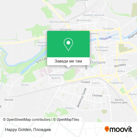 Как да стигна до Happy Golden в Plovdiv с Автобус или Влак?