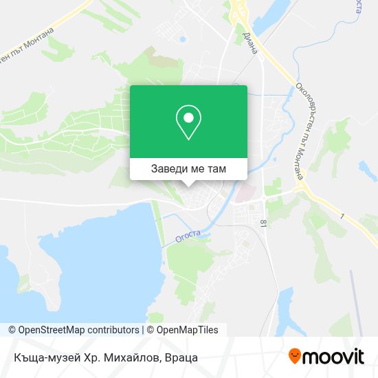 Как да стигна до Къща-музей Хр. Михайлов в Враца с Автобус?