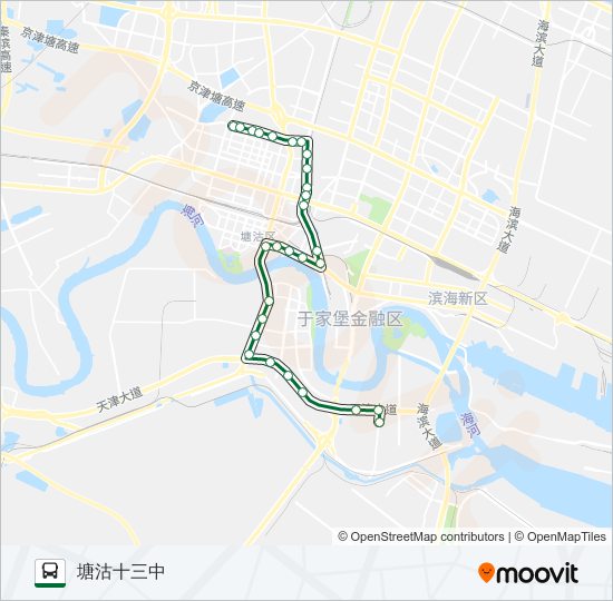 617路 Route: Schedules, Stops & Maps - 塘沽十三中 (Updated)