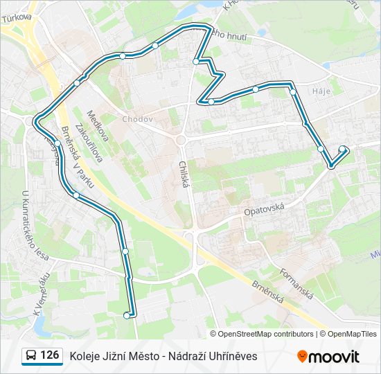 126 Route: Schedules, Stops & Maps - Háje (Updated)
