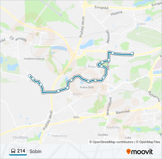 214 Route: Schedules, Stops & Maps - Sobín (Updated)
