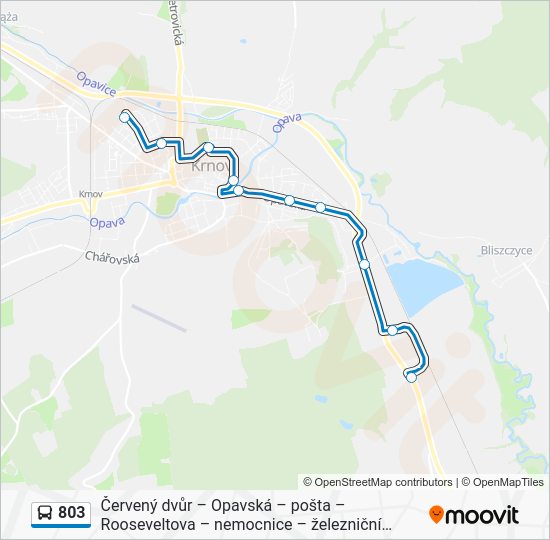 803 Route: Schedules, Stops & Maps - Krnov, Nem., Hl. Brána (Updated)