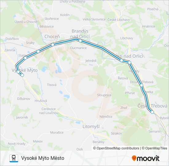 os 15052 Route: Schedules, Stops & Maps - Vysoké Mýto Město (Updated)