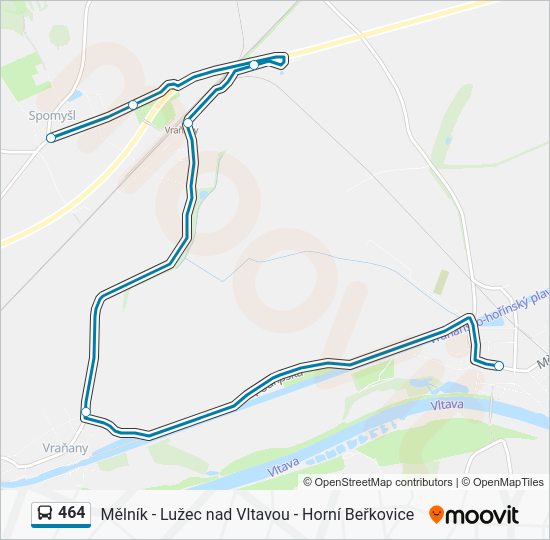 464 Route: Schedules, Stops & Maps - Spomyšl (Updated)