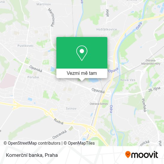 Jak se dostat do Komerční banka v Ostrava pomocí vlak, tramvaj nebo ...