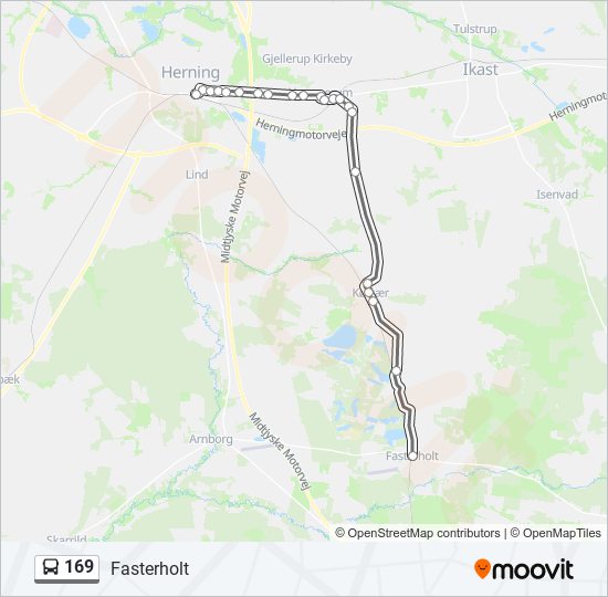 169 Route: Schedules, Stops & Maps - Fasterholt (Updated)