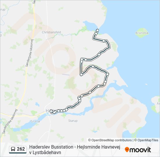 262 Rute: Rejseplaner, stop & kort - Haderslev Busstation (Opdateret)