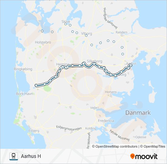 030 Rute: Rejseplaner, stop & kort - Aarhus H (Opdateret)