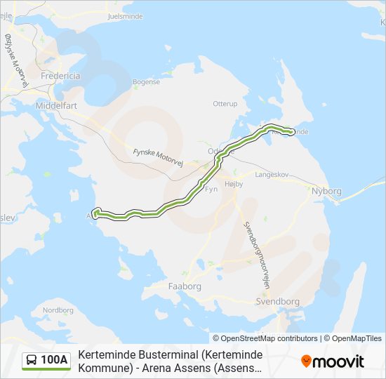 100a Rute: Rejseplaner, stop & kort - Kerteminde (Opdateret)