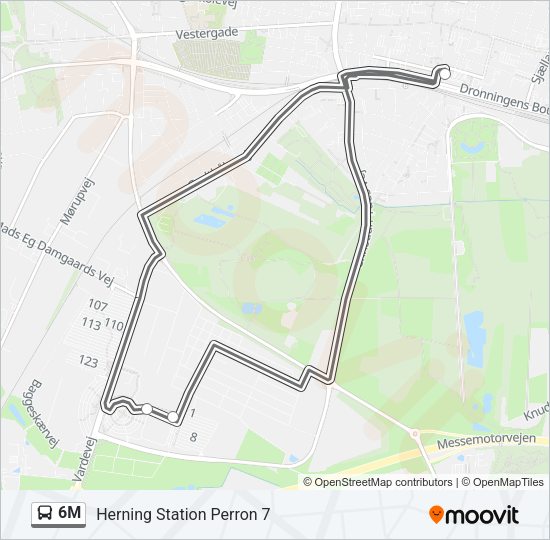 6M Route: Schedules, Stops & Maps - Herning Station Perron 7 (Updated)
