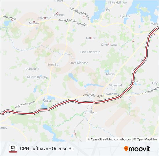 re Rute: Rejseplaner, stop & kort - Roskilde St. (Opdateret)