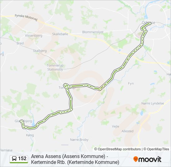 152 Route: Schedules, Stops & Maps - Odense (Updated)