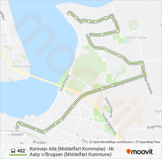 402 Route: Schedules, Stops & Maps - Middelfart Station (Updated)