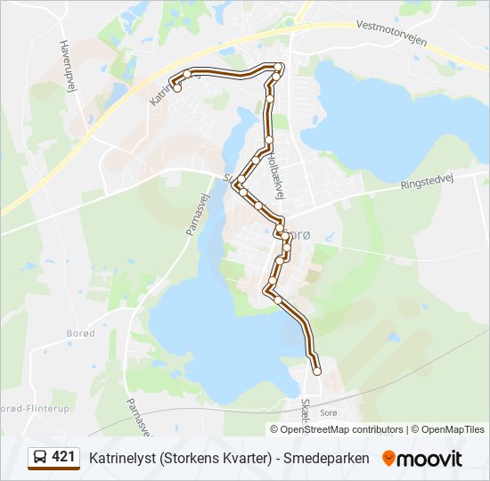 421 Rute: Rejseplaner, stop & kort - Enghavevej (Banevej) (Opdateret)