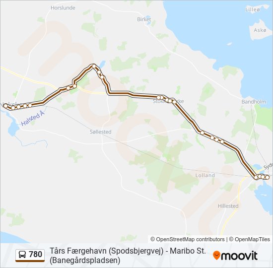 780 Route: Schedules, Stops & Maps - Nakskov St. (Updated)
