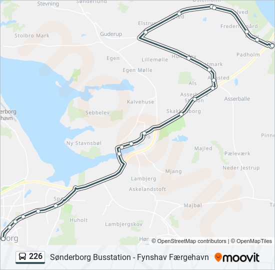 226 Route: Schedules, Stops & Maps - Sønderborg Busstation (Updated)