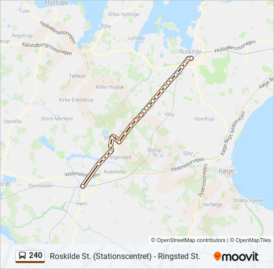 240 Route: Schedules, Stops & Maps - Roskilde St. (Updated)
