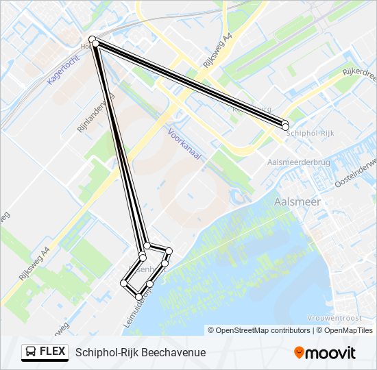 flex Route: Schedules, Stops & Maps - Schiphol-Rijk Beechavenue (Updated)