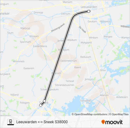 SNELTREIN RE3 Route: Schedules, Stops & Maps - Sneek (Updated)