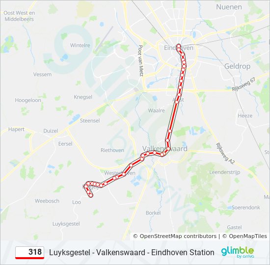 318 Route: Schedules, Stops & Maps - Bergeijk Via Valkenswaard (Updated)