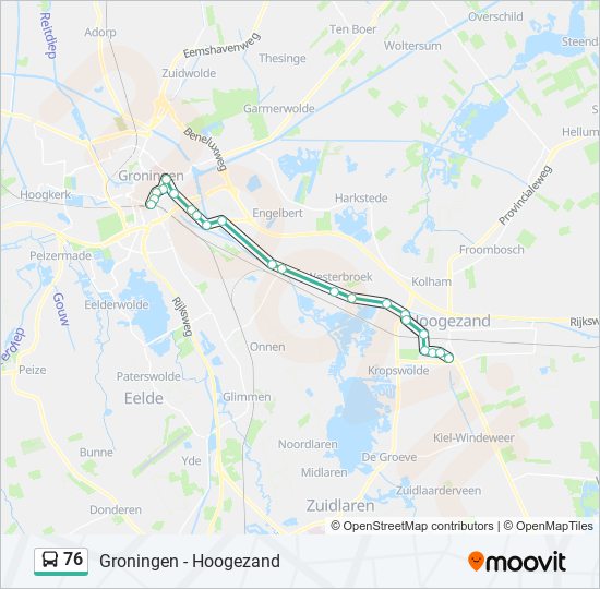 76 Route: Schedules, Stops & Maps - Hoogezand (Updated)
