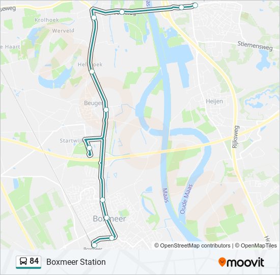 84 Route: Schedules, Stops & Maps - Boxmeer Station (Updated)