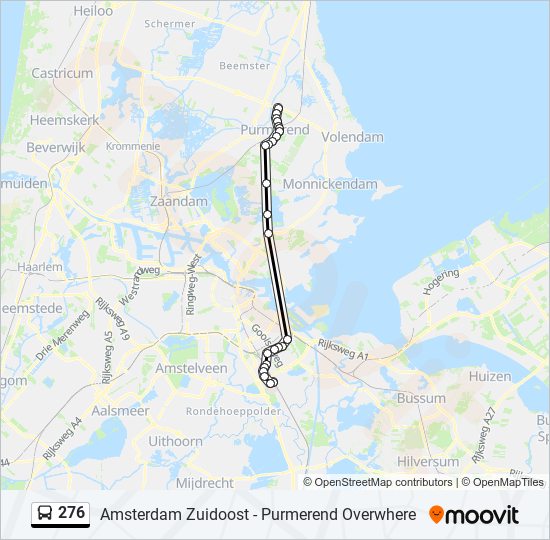 276 Route: Schedules, Stops & Maps - Amsterdam Zuidoost (Updated)