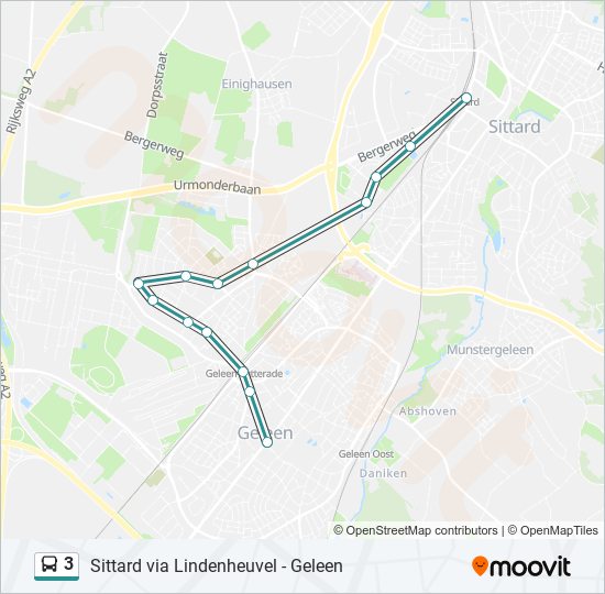 3 Route: Schedules, Stops & Maps - Sittard (Updated)