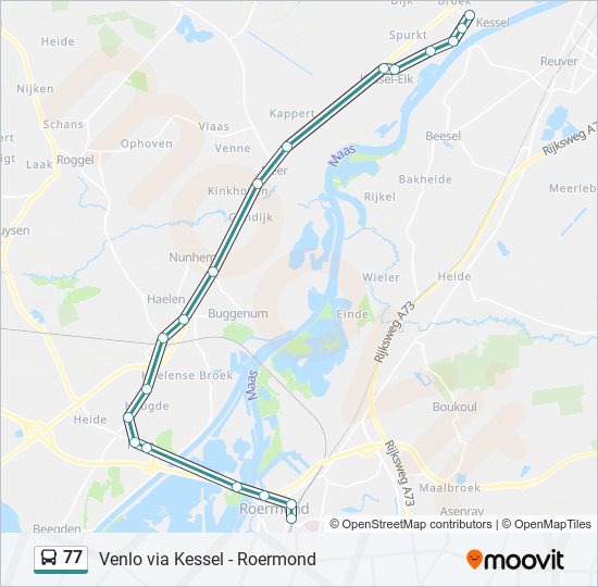 77 Route: Schedules, Stops & Maps - Kessel (Updated)