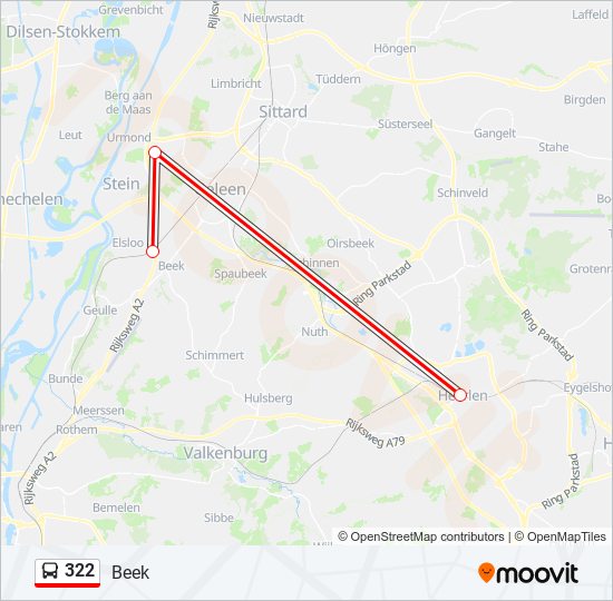 322 Route: Schedules, Stops & Maps - Beek (Updated)